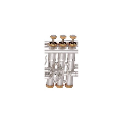 Getzen 3003 Genesis Trumpet Trim Kit Silver Plate : Target