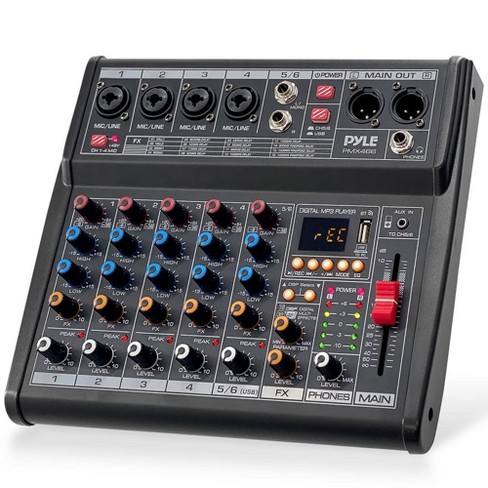 Pyle Professional Bluetooth Dj Audio Mixer - Black : Target