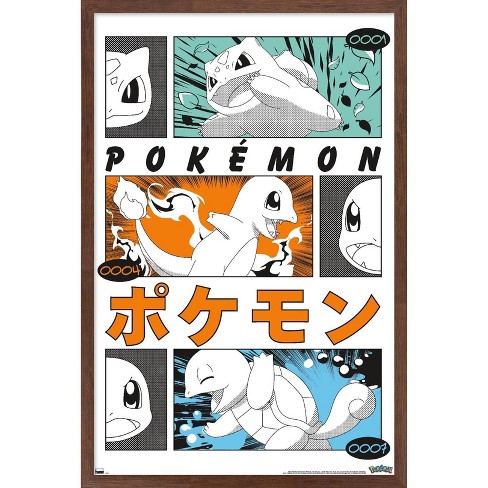 Trends International Pokémon - Trio Anime Framed Wall Poster Prints ...
