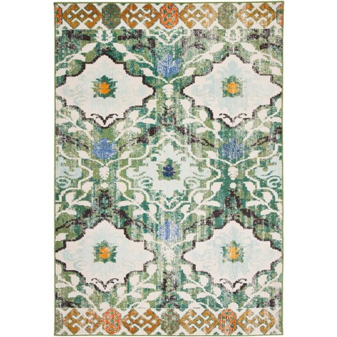 Madison Mad445 Power Loomed Area Rug - Green/ivory - 8'9"x11'9 ...