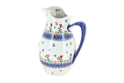 Blue Rose Polish Pottery Bluebird Garden Pitcher : Target