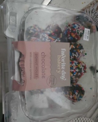 Sprinkle Coated Chocolate Donut Holes - 10oz - Favorite Day™ : Target