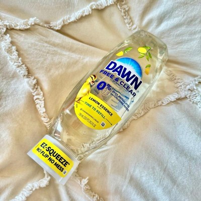 Dawn Lemon Essence Free & Clear Ez Squeeze Dishwashing Liquid - 24.3 Fl ...