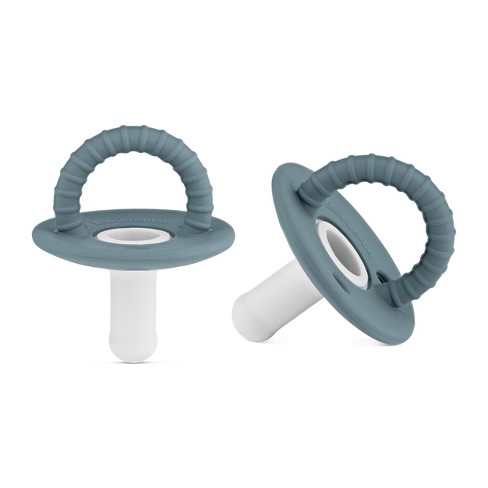 Lulubabe Halo Teething Pacifier - Two Tone Paci With Teething Handle ...