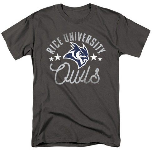 Rice University Official Owls Unisex Adult T-shirt, Black, Large : Target