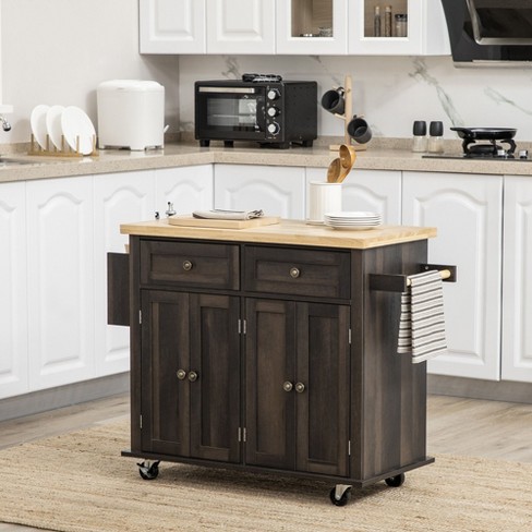 Nicbex Mobile Kitchen Island Cart Morden Kitchen Carts On Wheels With ...
