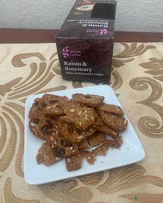 Raisin And Rosemary Mini Artisanal Crisps - 5.3oz - Good & Gather™ : Target