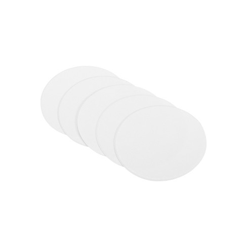 Unique Bargains Round Cardboard Kraft Paper 25 Pcs White 2-inch : Target