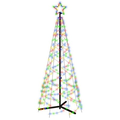 Christmas Cone Tree Colorful 200 Leds 2x6 Ft : Target