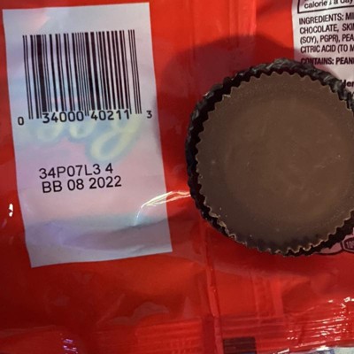 Reese's Milk Chocolate Peanut Butter Cups Snack Size Candy - 10.5oz ...