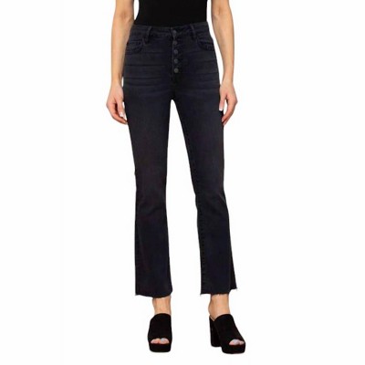 Women's High Rise Basic Cropped Flare Jeans - Hidden 27 : Target