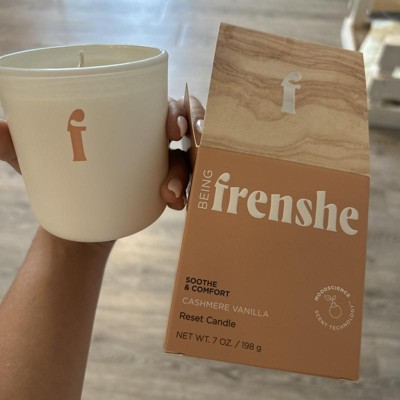 Being Frenshe Coconut & Soy Wax Reset Candle With Essential Oils - Cashmere Vanilla - 7oz : Target