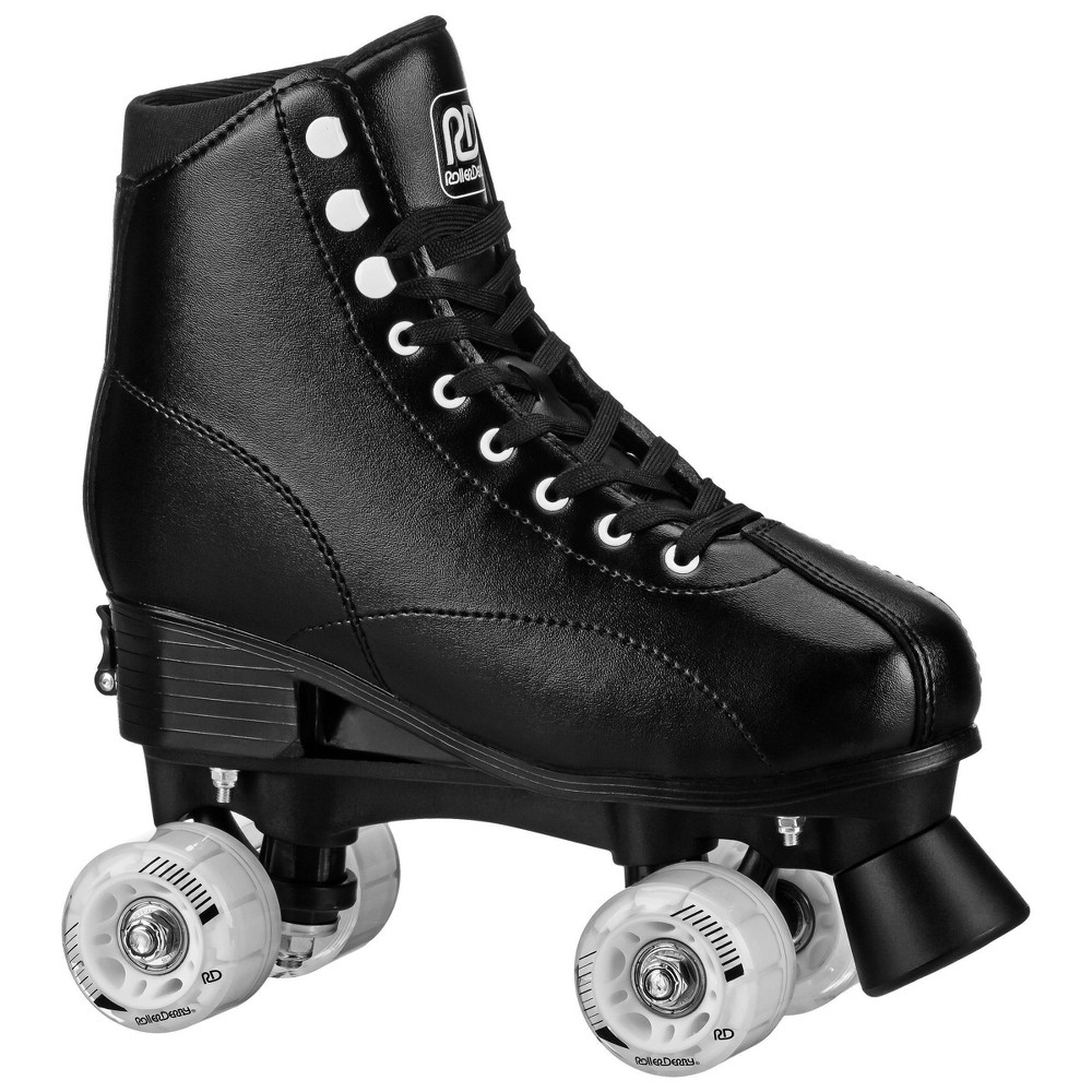 Roller Derby Youth Adult Custom Fit Quad Roller Skates - Black 7-10 ...