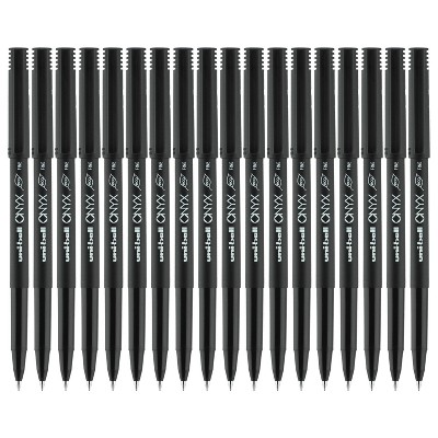 Uniball 18ct Onyx Rollerball Pens Black Fine Point 0.7mm Black Ink : Target