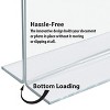 Azar Displays Bottom Loading Clear Acrylic T-frame Sign Holder Holder 8 ...