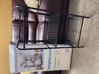Folding 3 Wide Shelves Black - Brightroom™ : Target