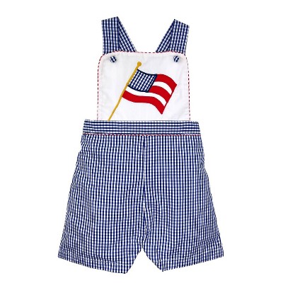 Boy's Romper With Flag Applique - Petit Ami Zubels 24m : Target