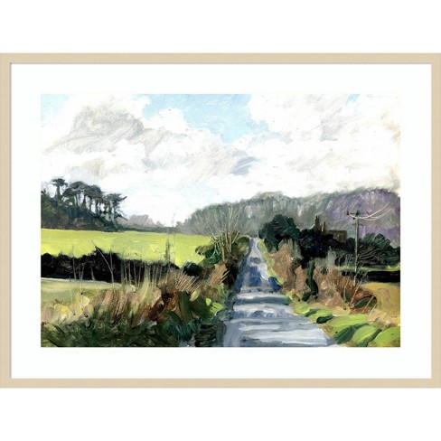 Amanti Art Ripple Lane By Metcalfe Clive Wood Framed Wall Art Print ...