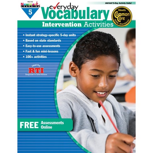 Newmark Learning Everyday Intervention Activities For Vocabulary, Grade ...