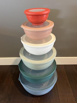 12pc (set Of 6) Plastic Mixing Bowl Set With Lids - Figmint™ : Target