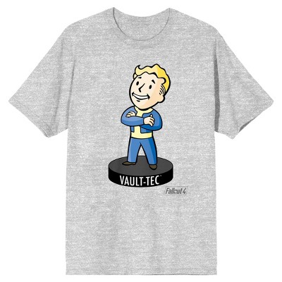 Fallout Vault-Tec Corporation Specialty Soft Hand Print Men's Gray T ...