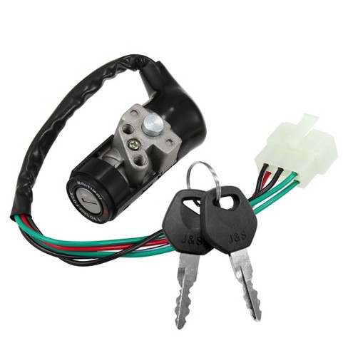 Unique Bargains Motorcycle Scooter Security 5 Wires Ignition Switch ...