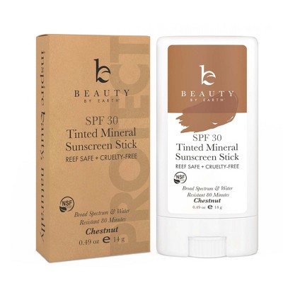 Beauty By Earth Tinted Facial Sunscreen Spf 20 : Target