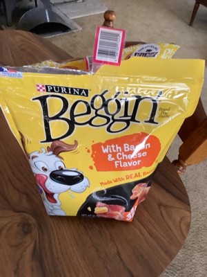 Purina Beggin' Fun Size With Bacon & Cheese Chewy Dog Treats - 6oz : Target