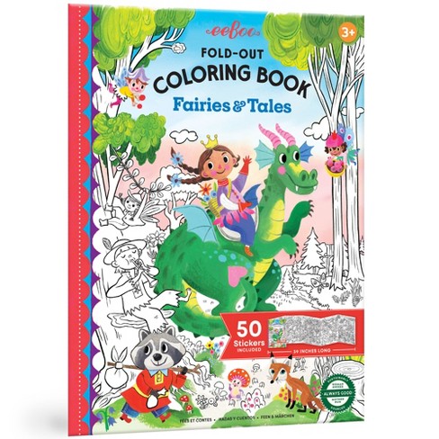 Fold-out Coloring Book: Fairies & Tales : Target