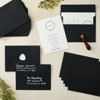 Juvale 50 Pack Black Envelopes - Bulk Black 5x7 Envelopes For ...