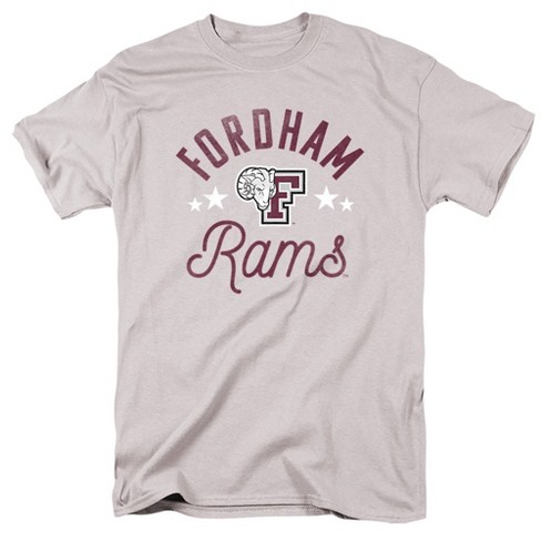 Fordham University Official Rams Adult T Shirt, Silver, Large : Target