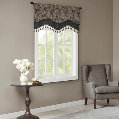 18"x50" Valerie Jacquard Window Valance : Target