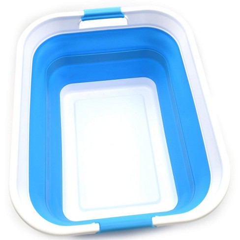 Sammart 42l (11 Gallon) Collapsible Plastic Laundry Basket-foldable ...
