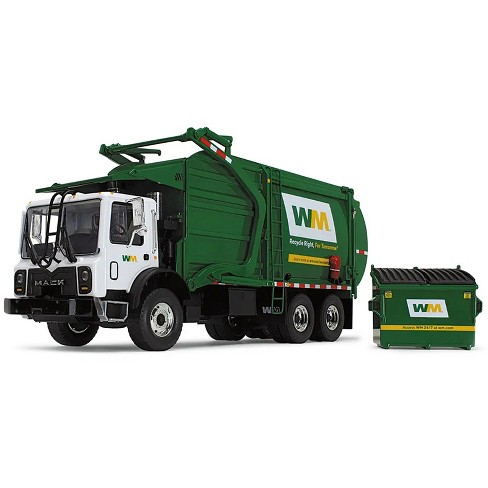 Mack Terrapro "waste Management" Garbage Truck W/wittke Front Load ...