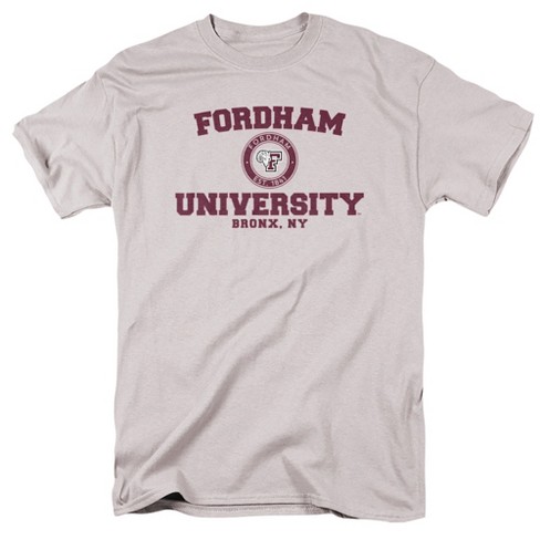 Campus Lab Fordham University Official Circle Logo Adult T Shirt,silver ...