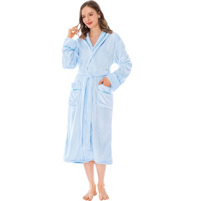 Pavilia Women Hooded Plush Soft Robe, Fluffy Warm Fleece Faux Shearling ...