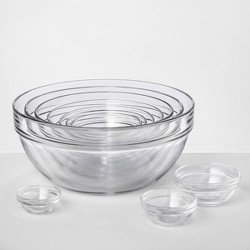 Joyful By Joyjolt Kitchen Mixing Bowls. 5pc Glass Bowls With Lids Set ...