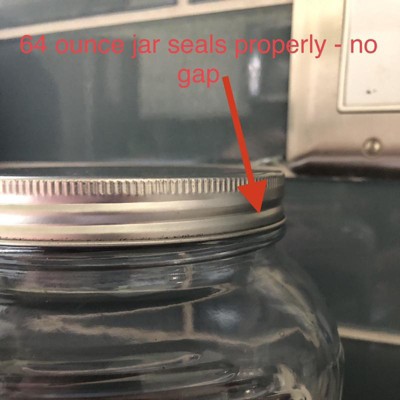 128oz Glass Jar With Metal Lid - Threshold™ : Target