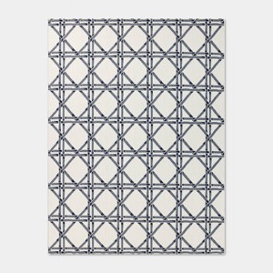 Star Rope Rectangular Woven Indoor Outdoor Area Rug Blue - Threshold ...