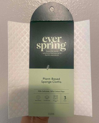 Dish Sponge Cloths - 3ct - Everspring™ : Target