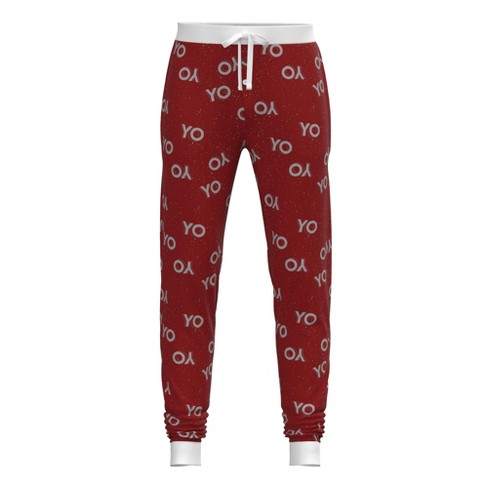 Coordinates X Christmas Yo Yo Yo Jogger Fit Pant - Red -men- L : Target