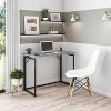 Space Saving Folding Desk Gray - Techni Mobili : Target