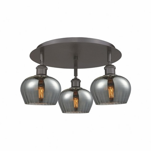 Innovations Lighting Fenton 3 - Light Flush Mount In Oil Rubbed Bronze ...