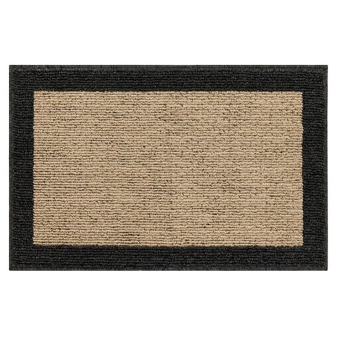 1'8"x2'6" Washable Madison Border Accent Rug Gray - Threshold™: Skid ...