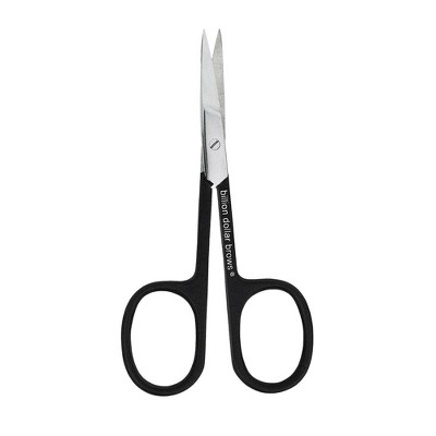 Unique Bargains Trimming Eyebrow Hair Curved Edge Scissors Silver Tone ...