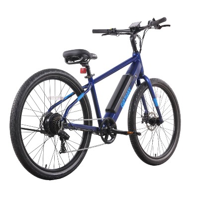 Gotrax Adult Transfer 27.5" Step Over Electric Hybrid Bike - Blue : Target