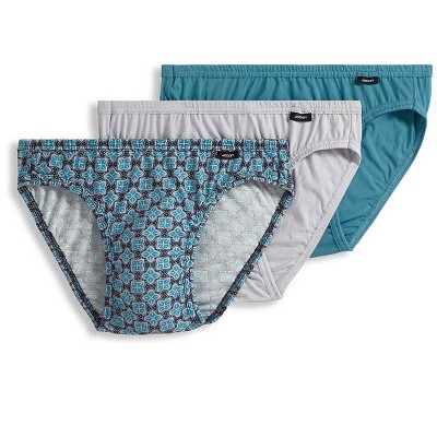 Jockey Men's Elance Bikini - 3 Pack L Typical Tile Dot/teal Slate/solid ...