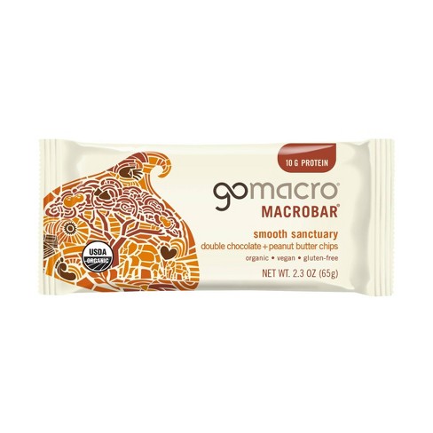 Gomacro Double Chocolate + Peanut Butter Chips Macrobar - 1ct/ 2.3oz ...