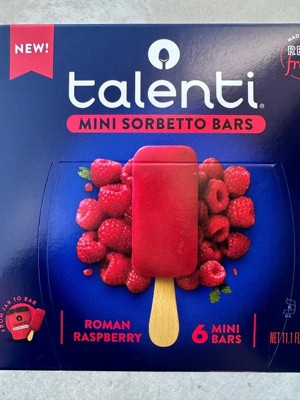 Talenti Roman Raspberry Frozen Mini Sorbetto Bars - 6pk/11.1 Fl Oz : Target