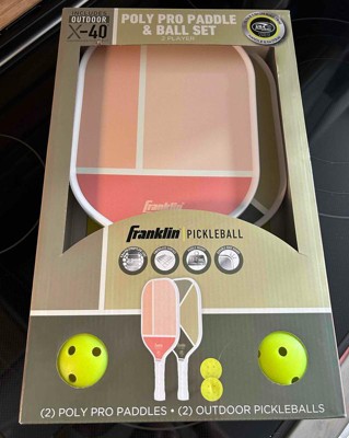 Franklin Sports 2 Player Poly Pro Pickleball Set With Balls - Pink ...